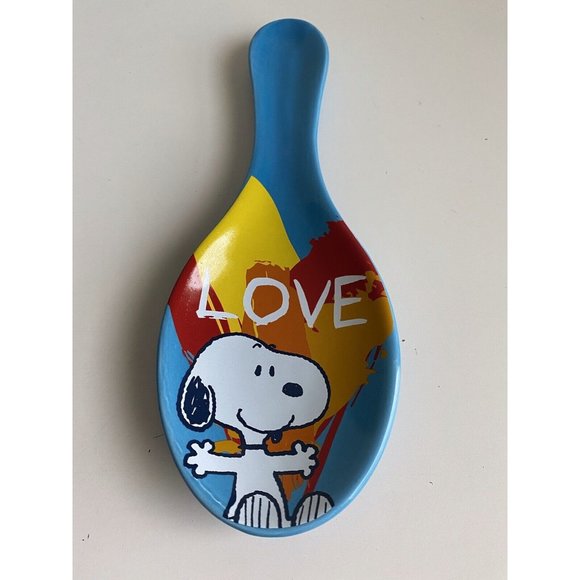 Peanuts | Kitchen | Peanuts Snoopy Woodstock Ceramic Spoon Rest Rainbow ...